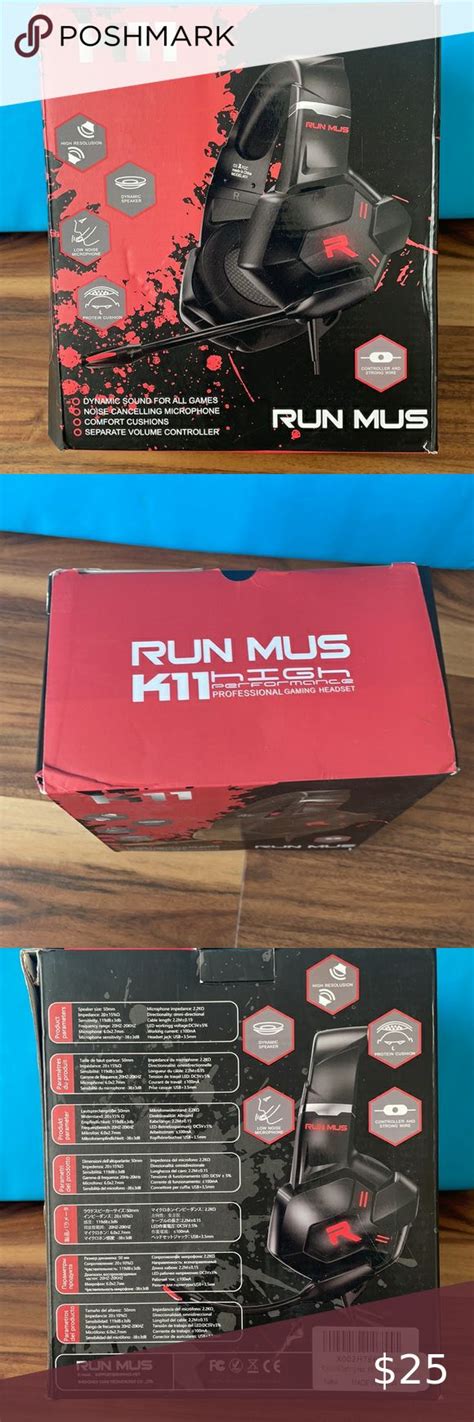 K11 RUN MUS Gaming Headset With Professional Microphone