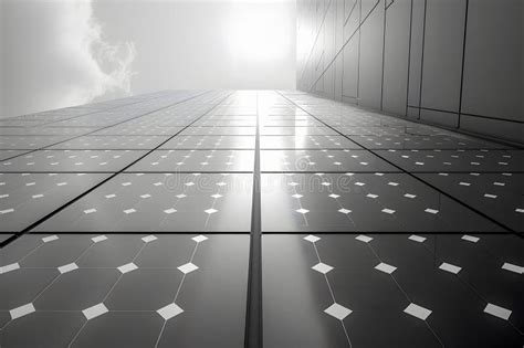 Solar Panels Transforming Sunlight Into Power Generativeai Stock