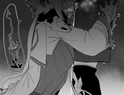 Albedo And Sucrose Genshin Impact Drawn By Okpriko Danbooru