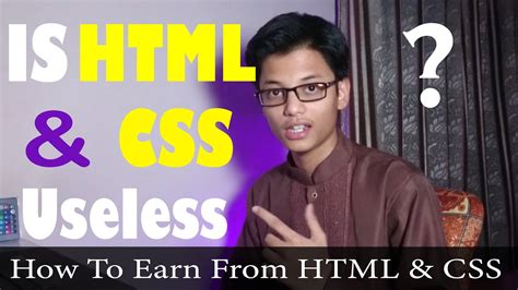How To Make Money After Learning Html And Css Html And Css Youtube