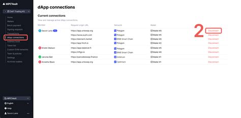 how do i connect my wallet to a dapp defi access mpcvault