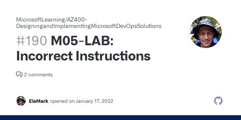 M LAB Incorrect Instructions Issue MicrosoftLearning AZ
