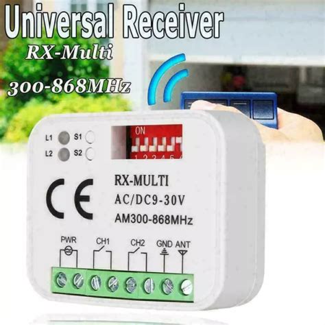 universal radio receiver rx multi 300 868mhz for marantec hormann nice