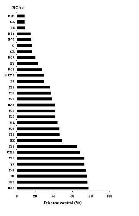 Efficacy Of Potential Biological Control Agents Bcas In Suppressing Download Scientific