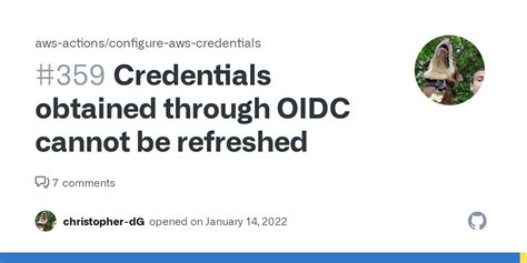 Credentials Obtained Through Oidc Cannot Be Refreshed · Issue 359