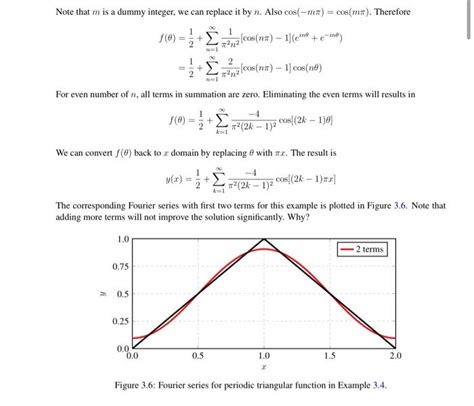 solved problem 3 3 for periodic triangular function shown
