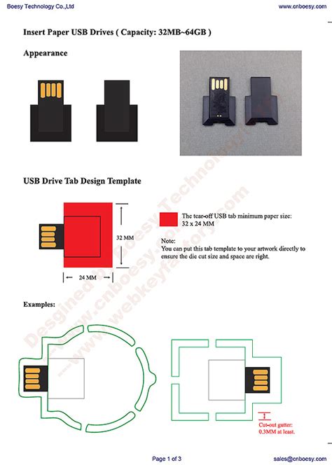 Artworks Design Instructions For Paper Webkeys Drives