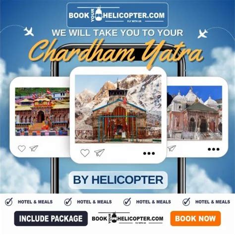 Do Dham Yatra By Mi 17 Helicopter At ₹ 150000person In Jaipur Id