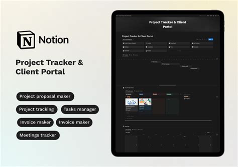 Notion Project Tracker And Client Portal