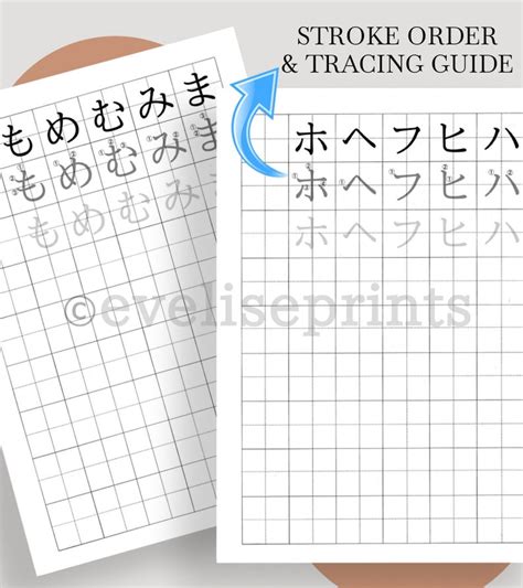 Japanese Hiragana Katakana Study Pack Printable Etsy