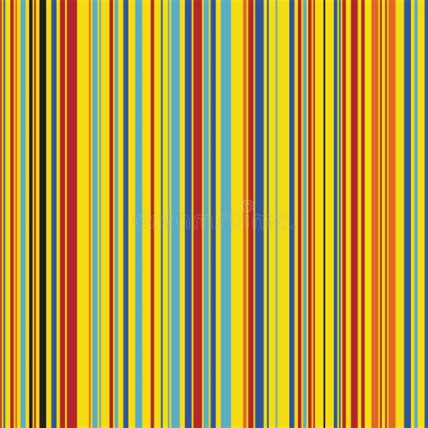 Retro Color Straight Vertical Variable Width Stripes Stock Vector