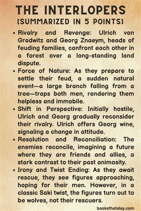 The Interlopers Summary And Key Themes