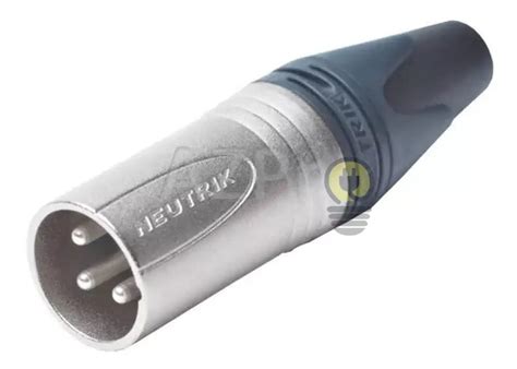 Conector Xlr 3 Pin Macho Linea Nickel Plata Nc3mxx Neutrik Azpro
