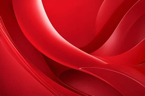 Premium Ai Image Red Flow Background