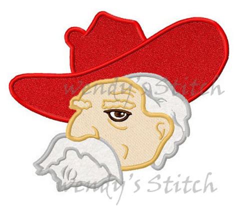 Ole Miss Colonel Applique Machine Embroidery Design Digital Etsy