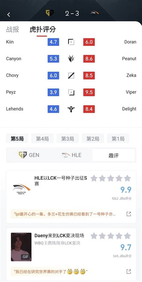 결승전 한화vs젠지 후푸 평점 롤 리그 오브 레전드 에펨코리아