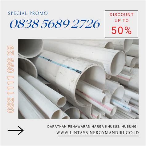 HARGA PIPA PVC TANPA TIMBAL Pt Lintas Sinergy Mandiri