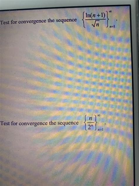 solved in n 1 test for convergence the sequence n 1 test