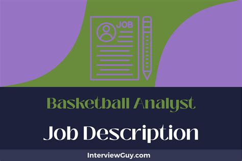 Basketball Analyst Job Description [updated For 2025]