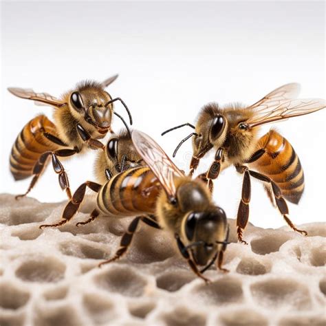 Ai Generó La Ilustración De Una Colmena De Abejas En Un Panal De Miel