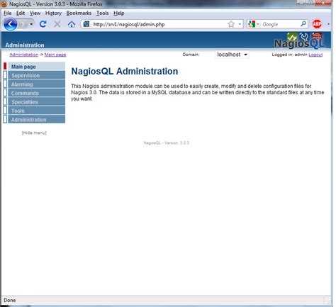 Nagios Nagiosql Et Cati