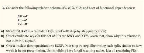 Solved 5 Consider The Following Relation Schema Chegg Com