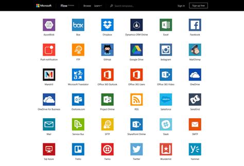 Microsoft Official Free Application Microsoft Flow That Makes Multiple Web Services Cooperate