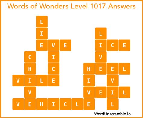 Words Of Wonders Level Answers Wordunscramble Io
