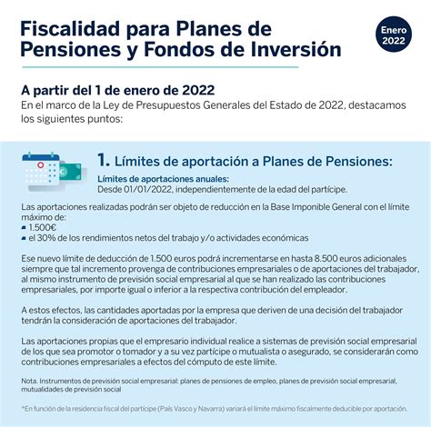 La Fiscalidad De Planes De Pensiones Y Fondos De Inversión Laboral