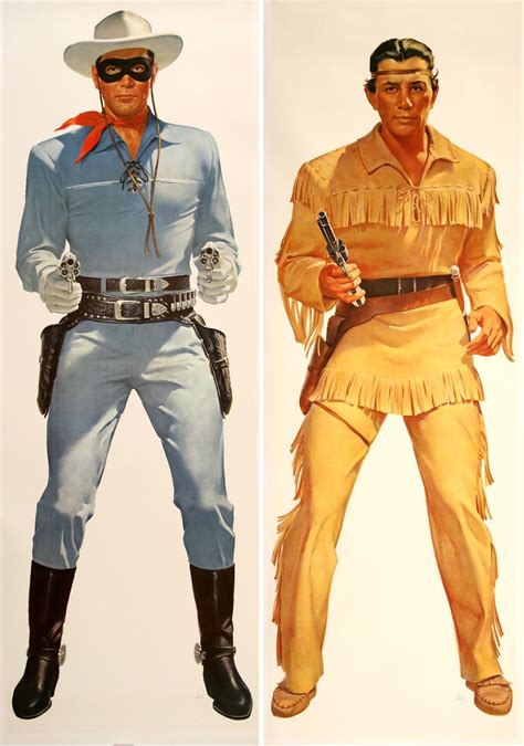 Set Of Original Vintage Posters The Lone Ranger And Tonto 1957 The
