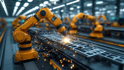 Manufacturing Automation With Robotic Arms Sparks Efficiency On The Factory Floor During
