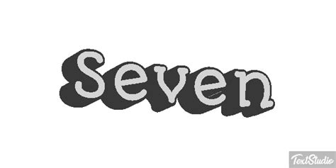 Seven Word Animated  Logo Designs
