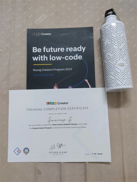 Shurithika Sathish Kumar On Linkedin Zoho Training
