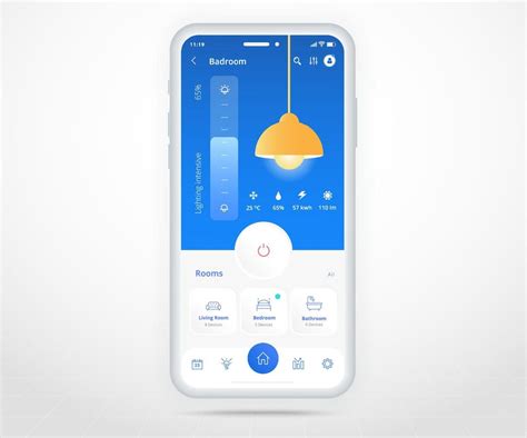 Smartphone Smart Home Controlled App Ux Ui Iot Internet Of Things Technology Digital Future