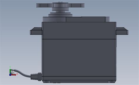 伺服电机 舵机 solidworks 2013 模型图纸下载 懒石网