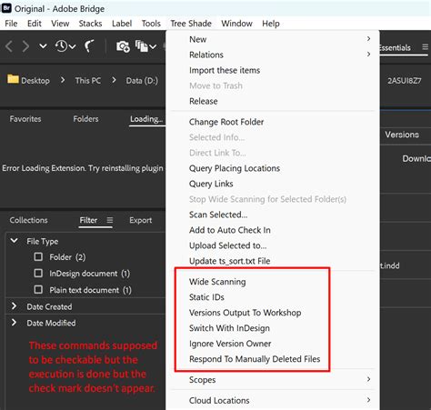 still two bugs in adobe bridge adobe community 14229344