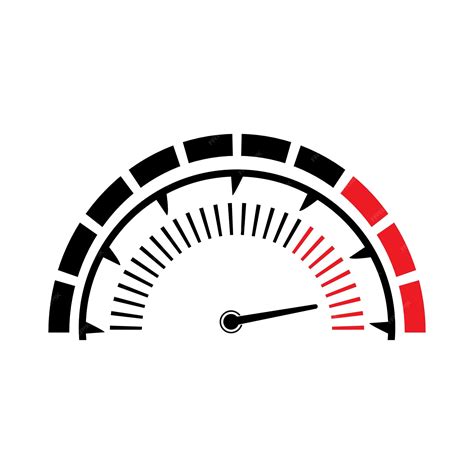 Premium Vector Speed Logo Design Silhouette Speedometer Symbol Icon