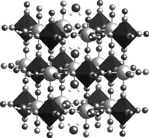 Perspective View Of The Face Centred Cubic Structure Of Pb Analogue {a
