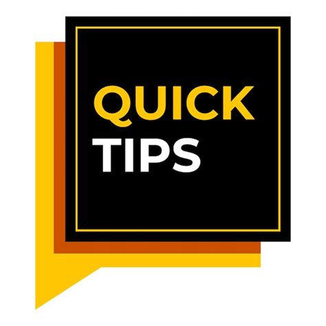 Premium Vector Quick Tips Advice Help Showing Helpful Information