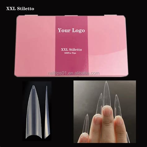 Xxl Nail Tip Box Storage Private Label Custom Numbered Plastic Clear