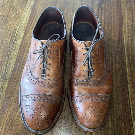 Allen Edmonds Strand Cap Toe Oxford Brown Leather Sho Gem