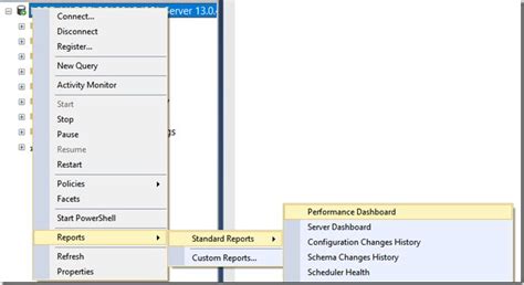 New In Ssms Performance Dashboard Built In