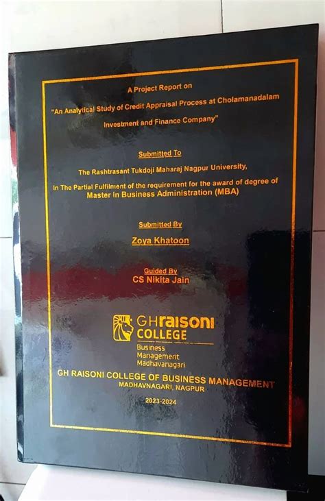 Thesis Binding At ₹ 99 Piece In Nagpur Id 2854189628812