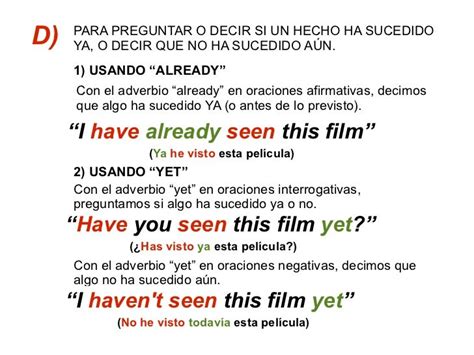 Oraciones En Presente Perfecto Oraciones Afirmativas Prefixword