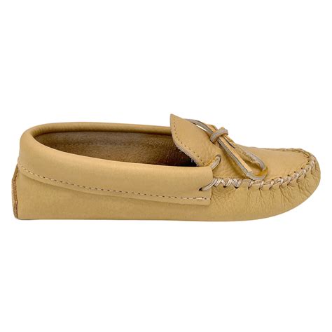 Womens Handmade Genuine Moose Hide Leather Soft Sole Moccasin Slippers