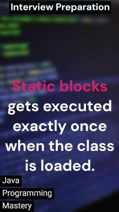 What Are Static Blocks And Static Initializers In Java Shorts Viral