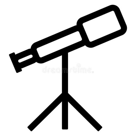 A Space Telescope Icon Stock Vector Illustration Of Watching 302820746