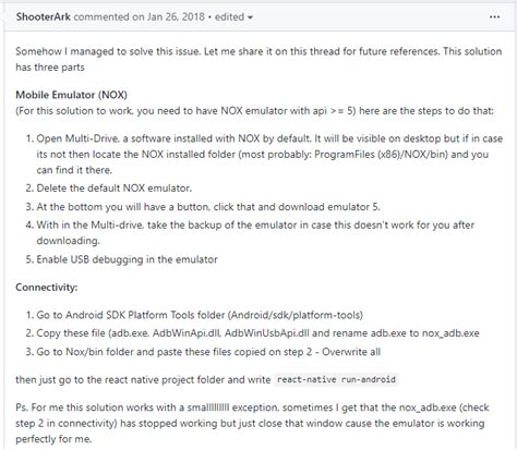 React Native Dengan Nox Emulator Di Windows 10 Tulisan Programmer