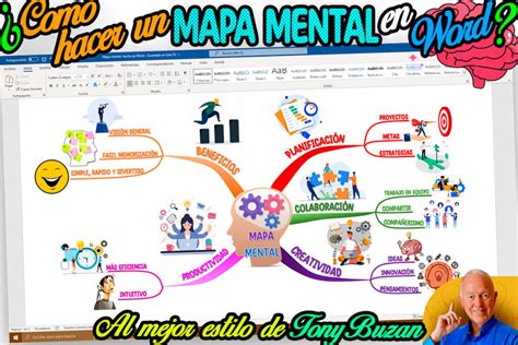 Como hacer un Mapa Mental en Word con diseño Tony Buzan 6 sencillos pasos