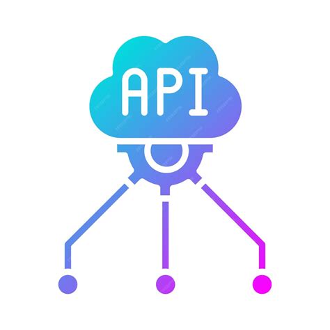 El Icono Vectorial De La Api Web Se Puede Utilizar Para El Conjunto De Iconos De Codificación Y